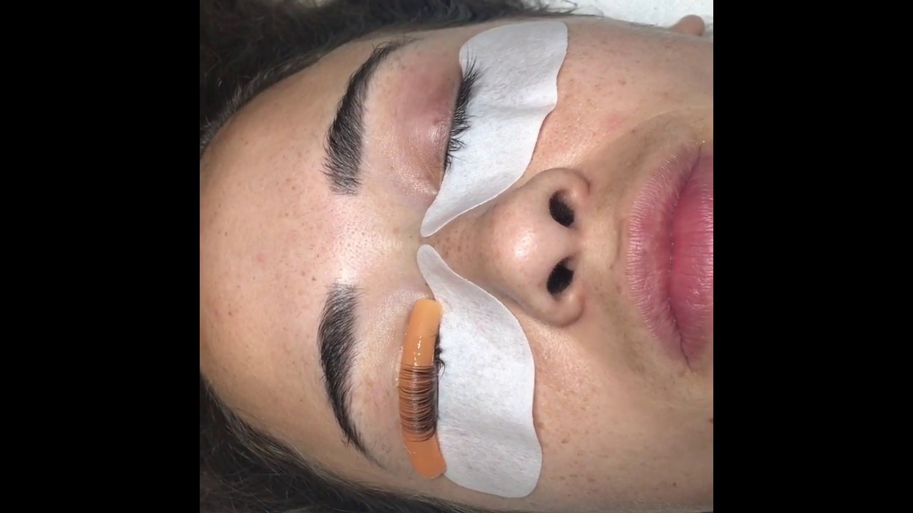 How to do a Lash Lift and Tint Tutorial video - YouTube
