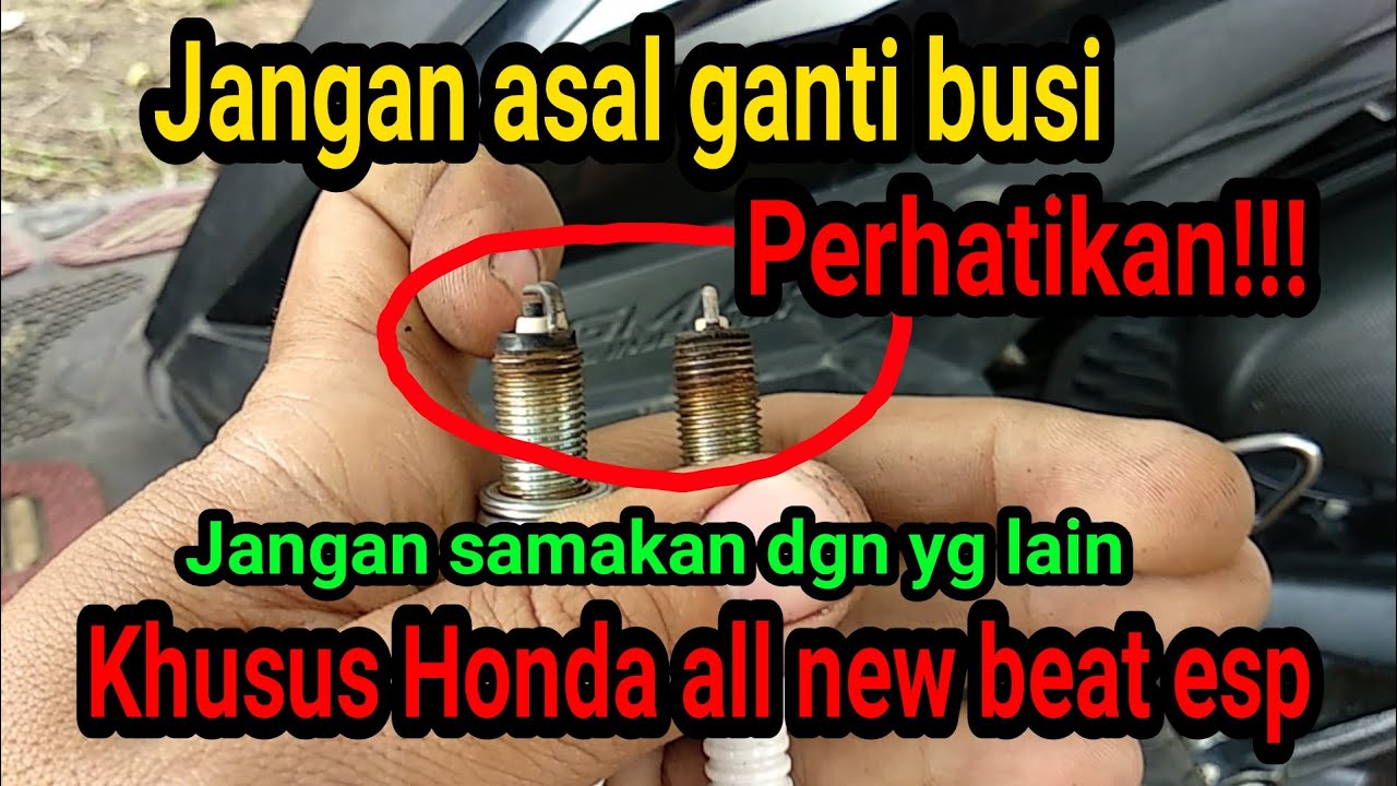 Jangan asal ganti busi pada all new honda beat esp - YouTube