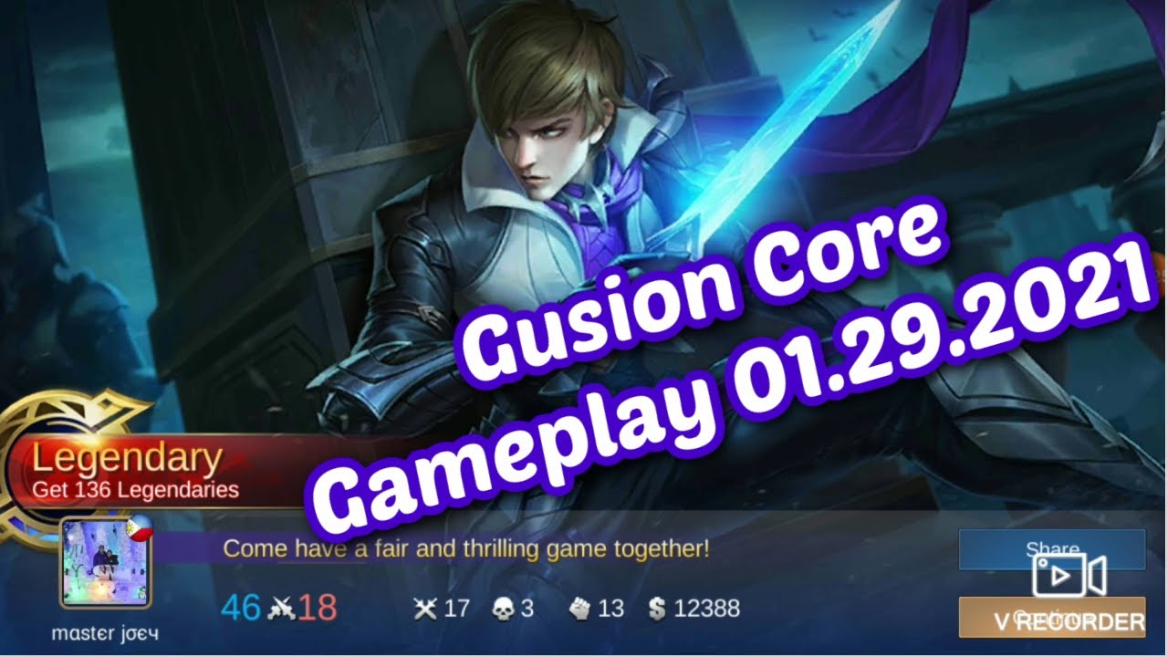 Gusion Core Gameplay 01 29 2021 - YouTube