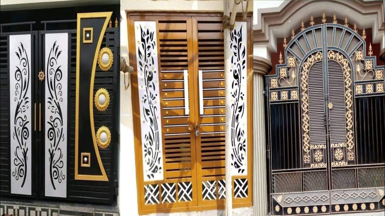 #Latest main gate design.front gate design.sliding gate.loha gate.slide ...