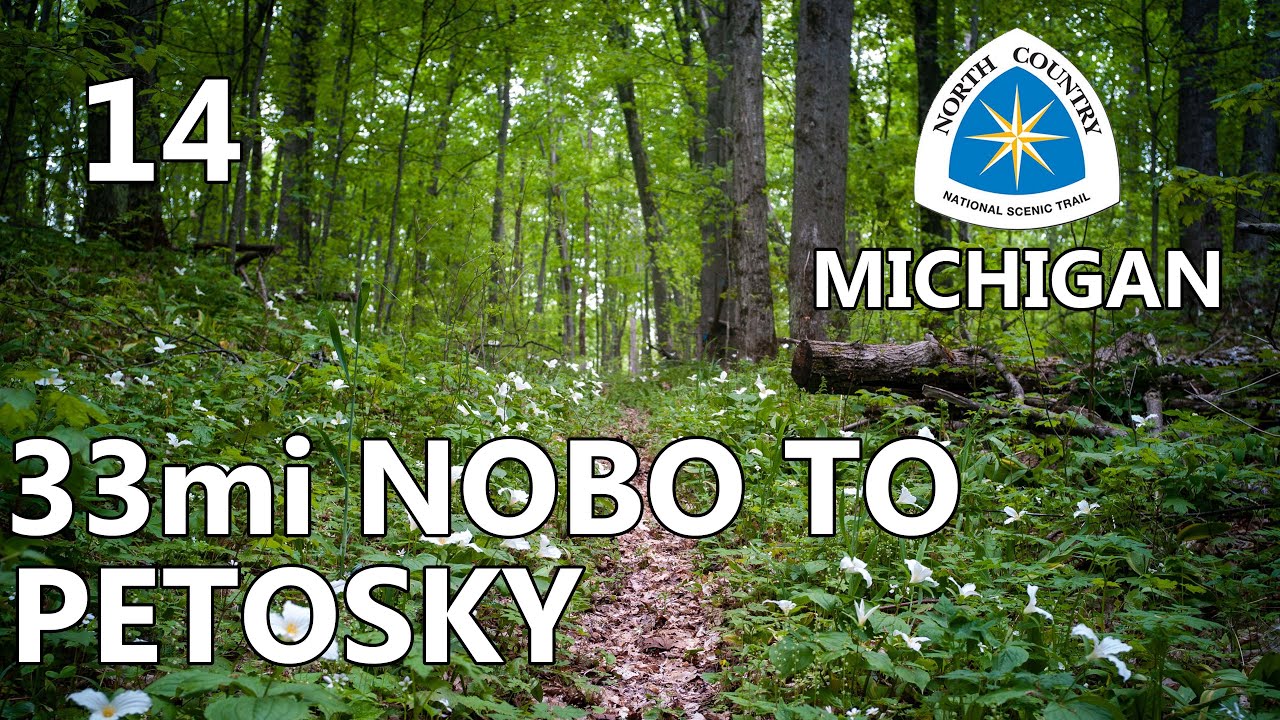 North Country Trail (NCT), MI 2021 | 14. Sleeping on a road to Petosky ...