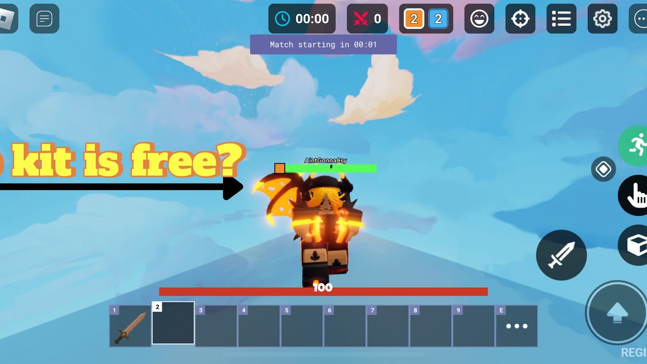 Kaliyah kit gameplay (Roblox bedwars) - YouTube