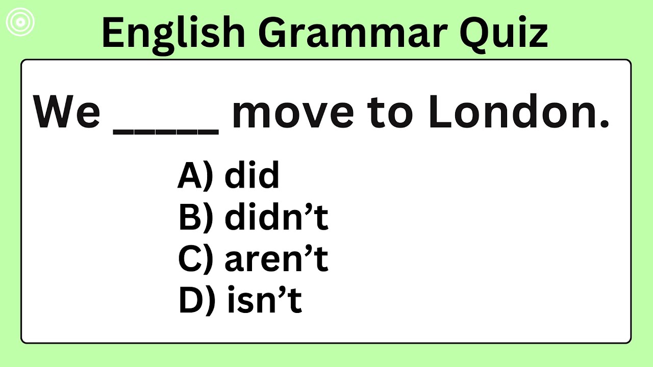 English Grammar Quiz part 17 Elementary level Time English #time ...