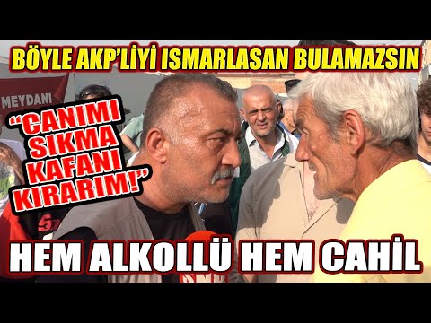 Meydandakilerin sabrını zorlayan sarhoş AKP'li az kalsın dayak yiyordu!