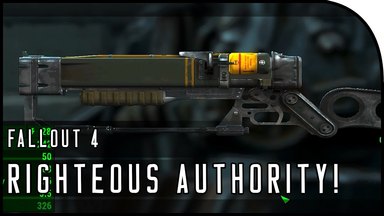 Fallout 4 Gameplay Walkthrough Part 11 – RIGHTEOUS AUTHORITY UNIQUE ...