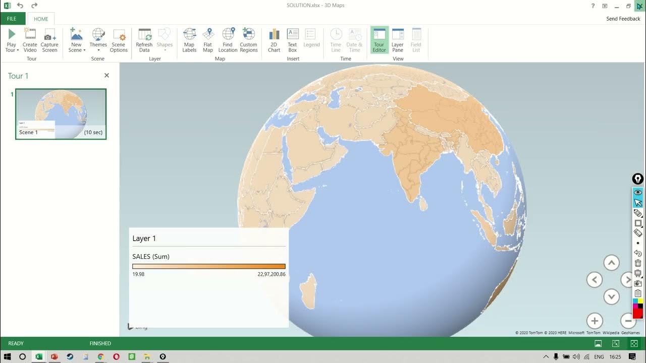 FILLED MAP, 3D MAP - YouTube