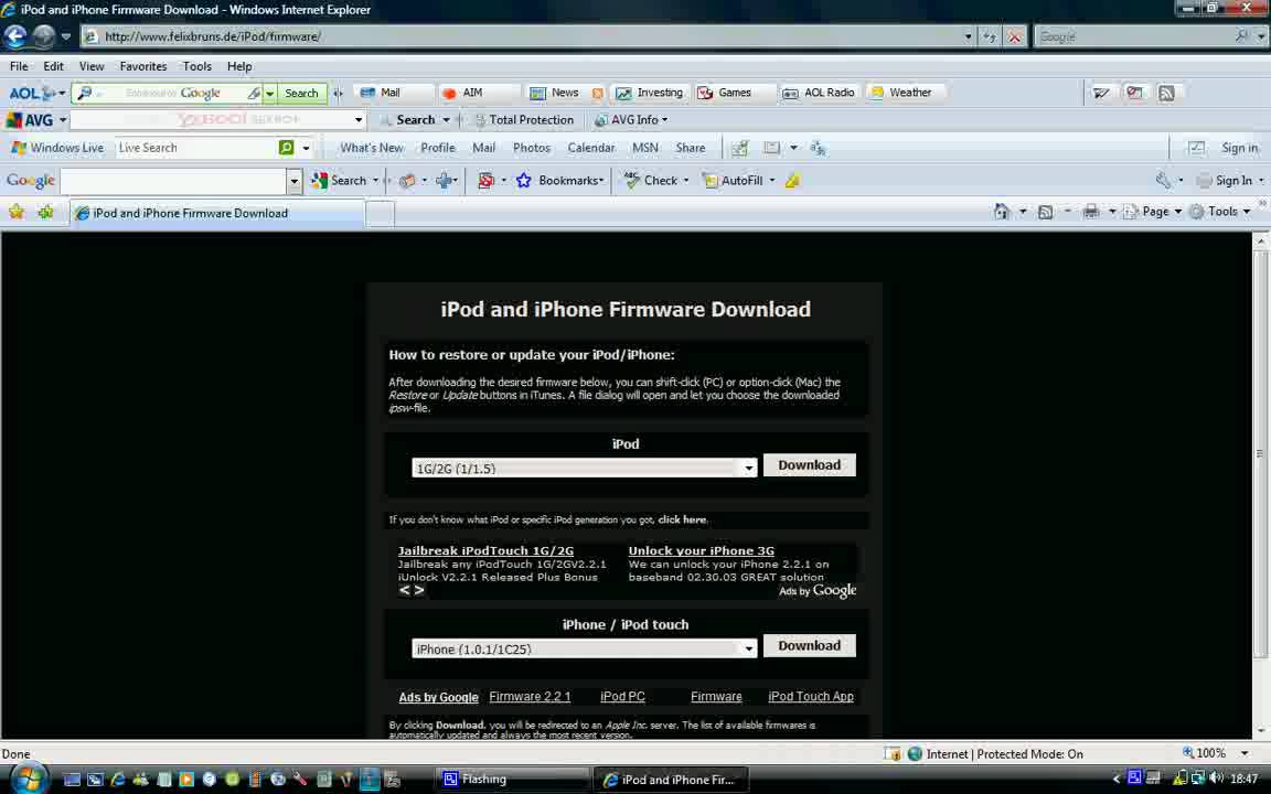 HOW TO DOWNLOAD ANY IPHONE/ IPOD TOUCH FIRMWARE - YouTube