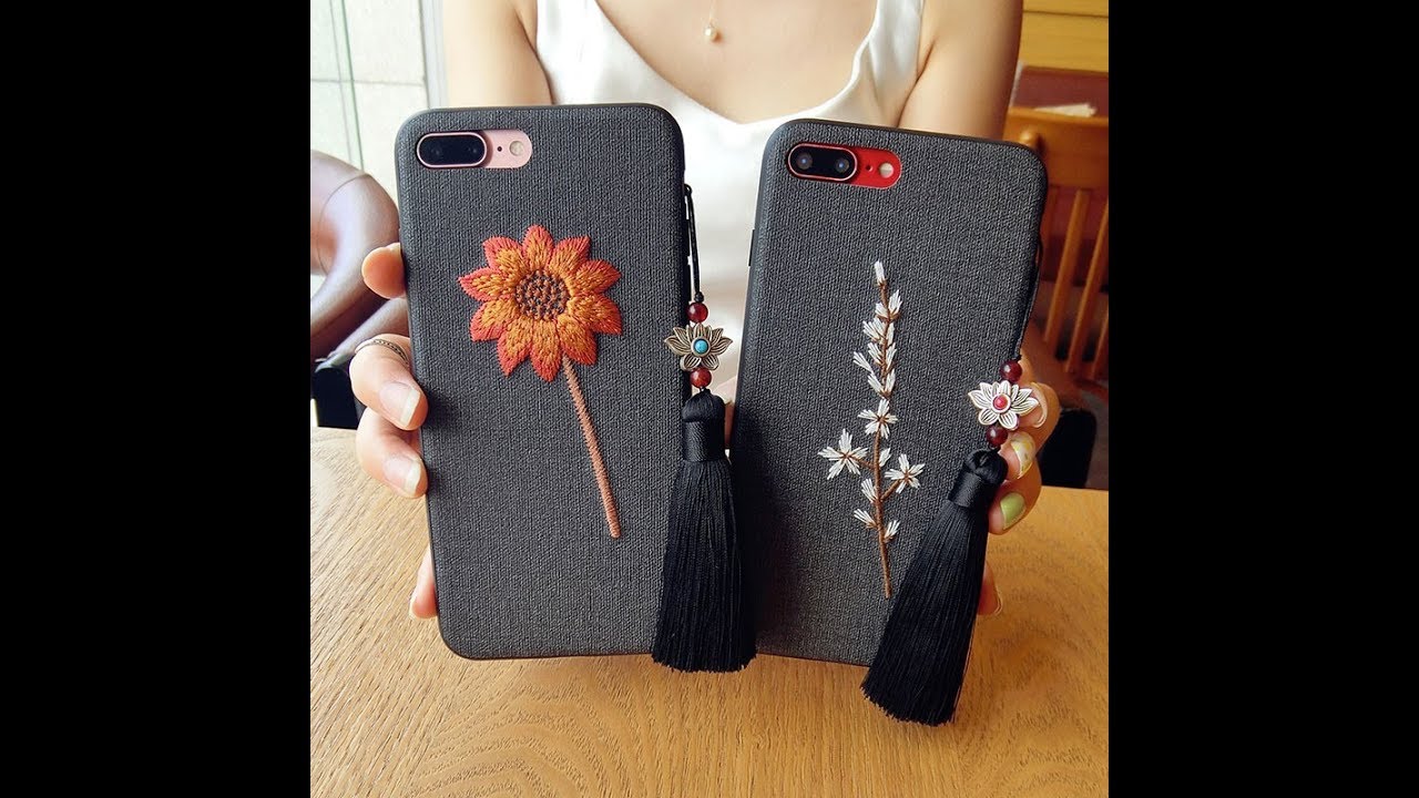 Embroidery Flower Iphone Cases - YouTube