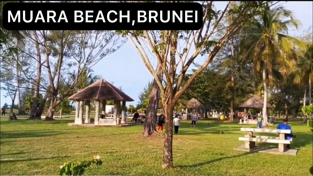 BRUNEI BEACH MUARA _ PANTAI MUARA _ BRUNEI COUNTRY_ NEGARA BRUNEI ...