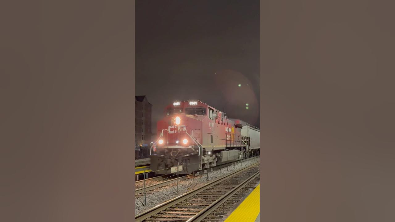 CP 8141 thunders sand past Franklin Park - YouTube