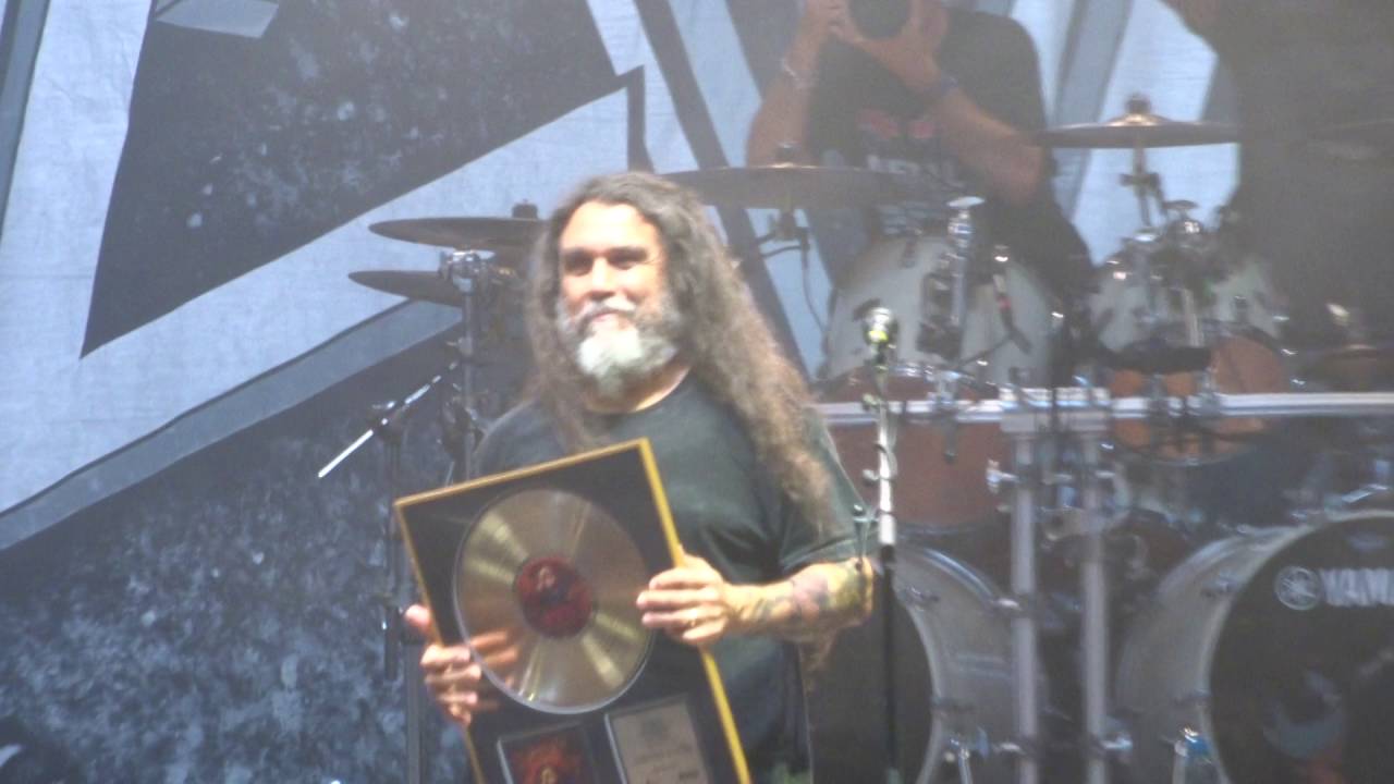 Slayer - gold LP - Masters of Rock 2016 - YouTube