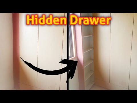 Hidden Drawer In Wardrobe // Secret Locker // Secret Drawer - YouTube