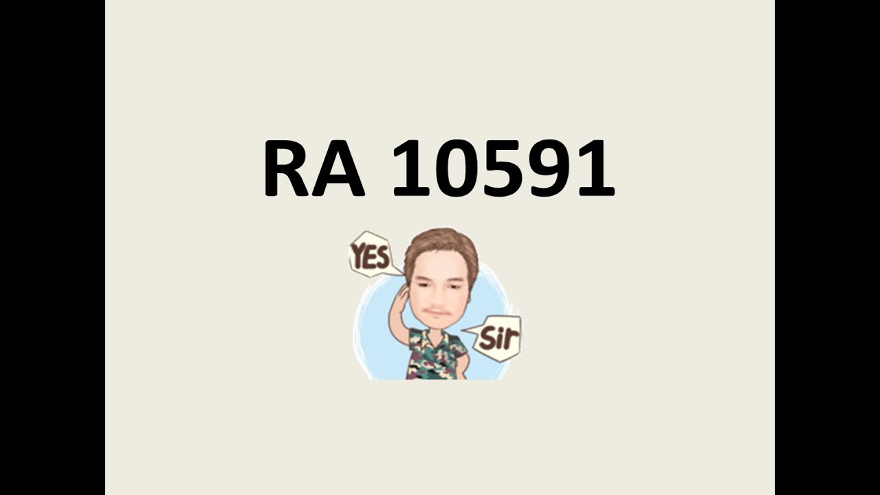 RA 10591 - LAW ON FIREARMS - YouTube