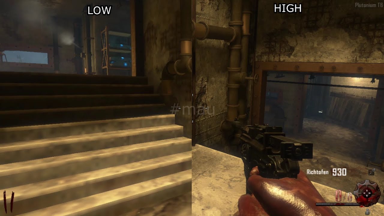 Black Ops 2 Zombies (Original) - Graphics Comparison(Low VS High) - YouTube