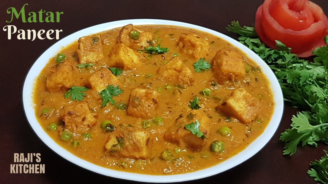 MATAR PANEER RECIPE - RESTAURANT STYLE / PANEER PEAS MASALA / பன்னீர் ...