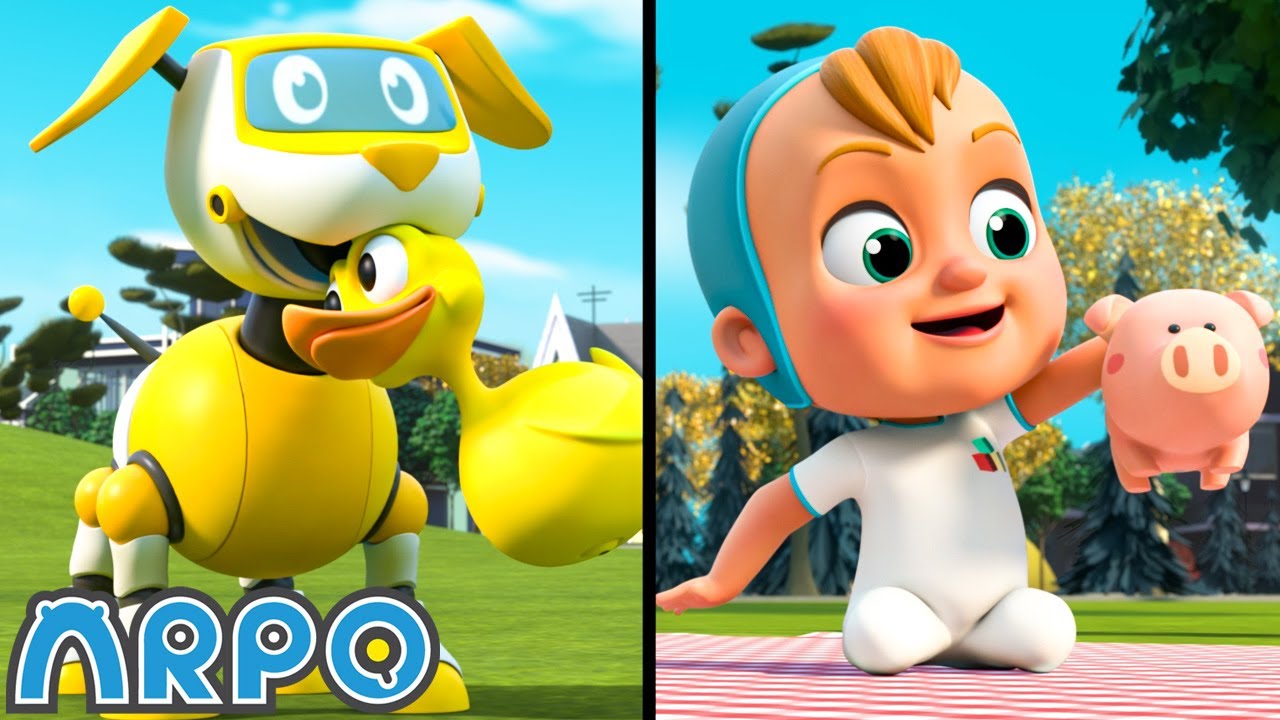 Playing Ruff | Baby Daniel and ARPO The Robot | Funny Cartoons for Kids ...