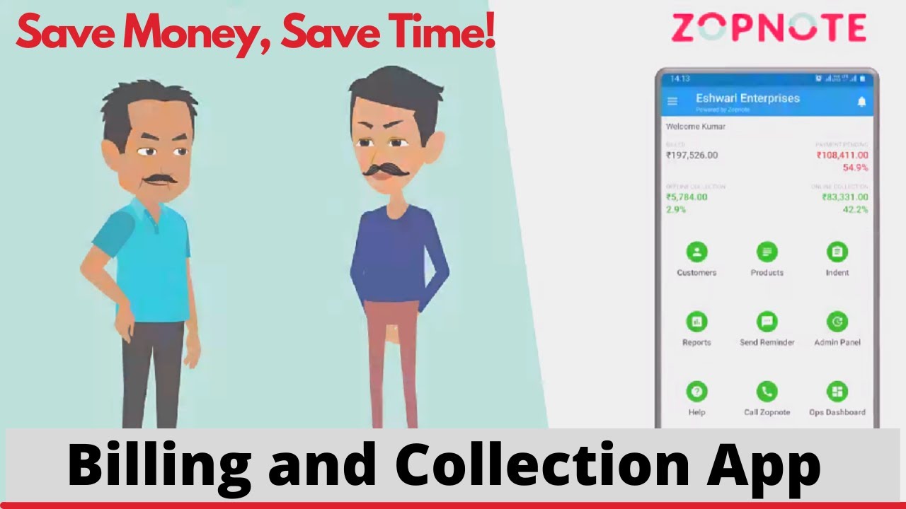 Zopnote: Billing and Collection Mobile App | How to run your business from mobile | Safe and ...