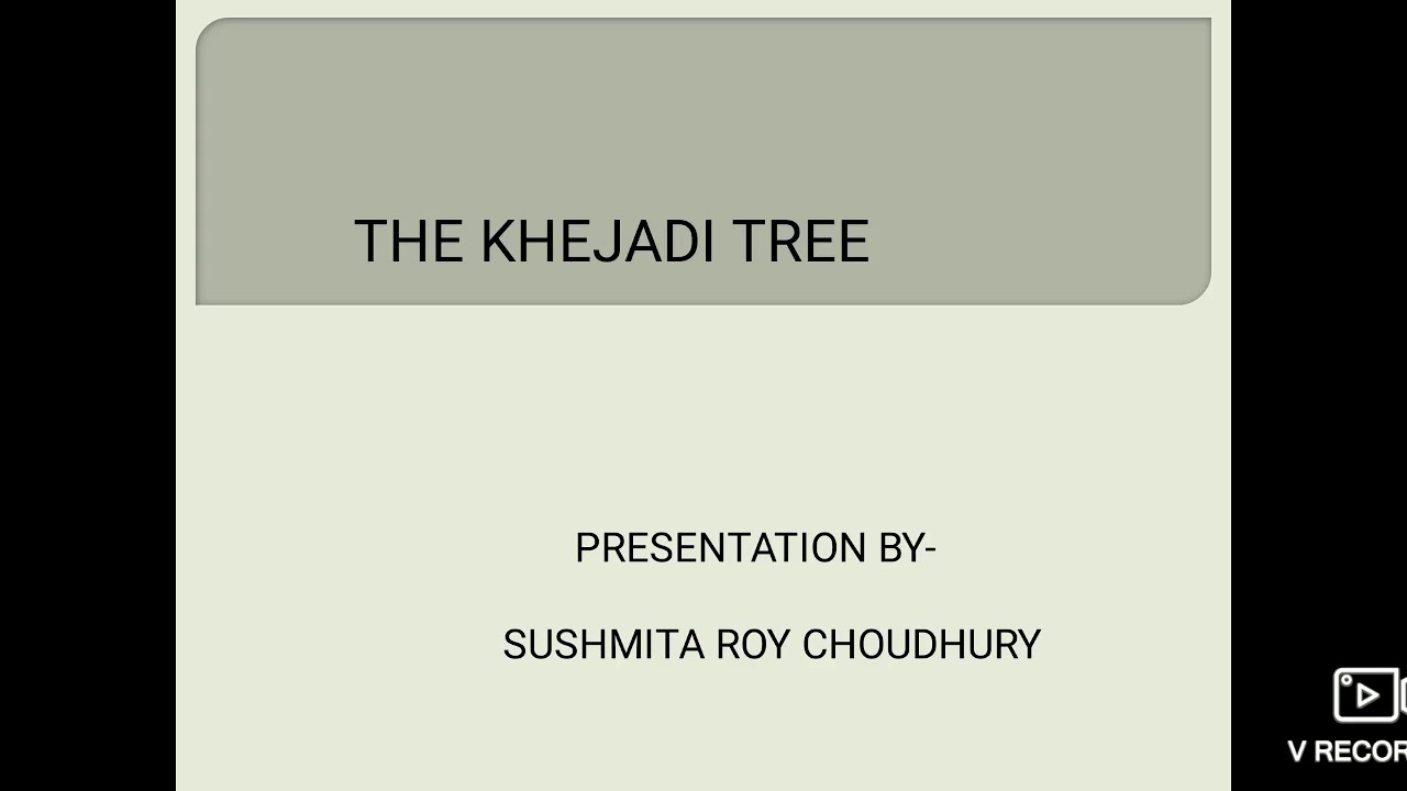 The Khejadi tree - YouTube