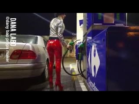 DANA LABO boots my passion - girl with red shiny leggings and high ...