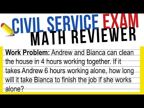 MATH Work Problems Part 3 | UPCAT | Civil Service Exam | LET Reviewer ...