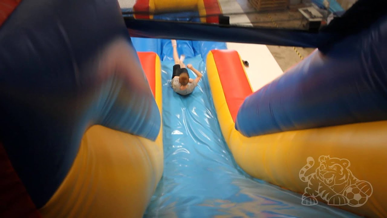 Master Blaster Dual Lane Water Slide - YouTube