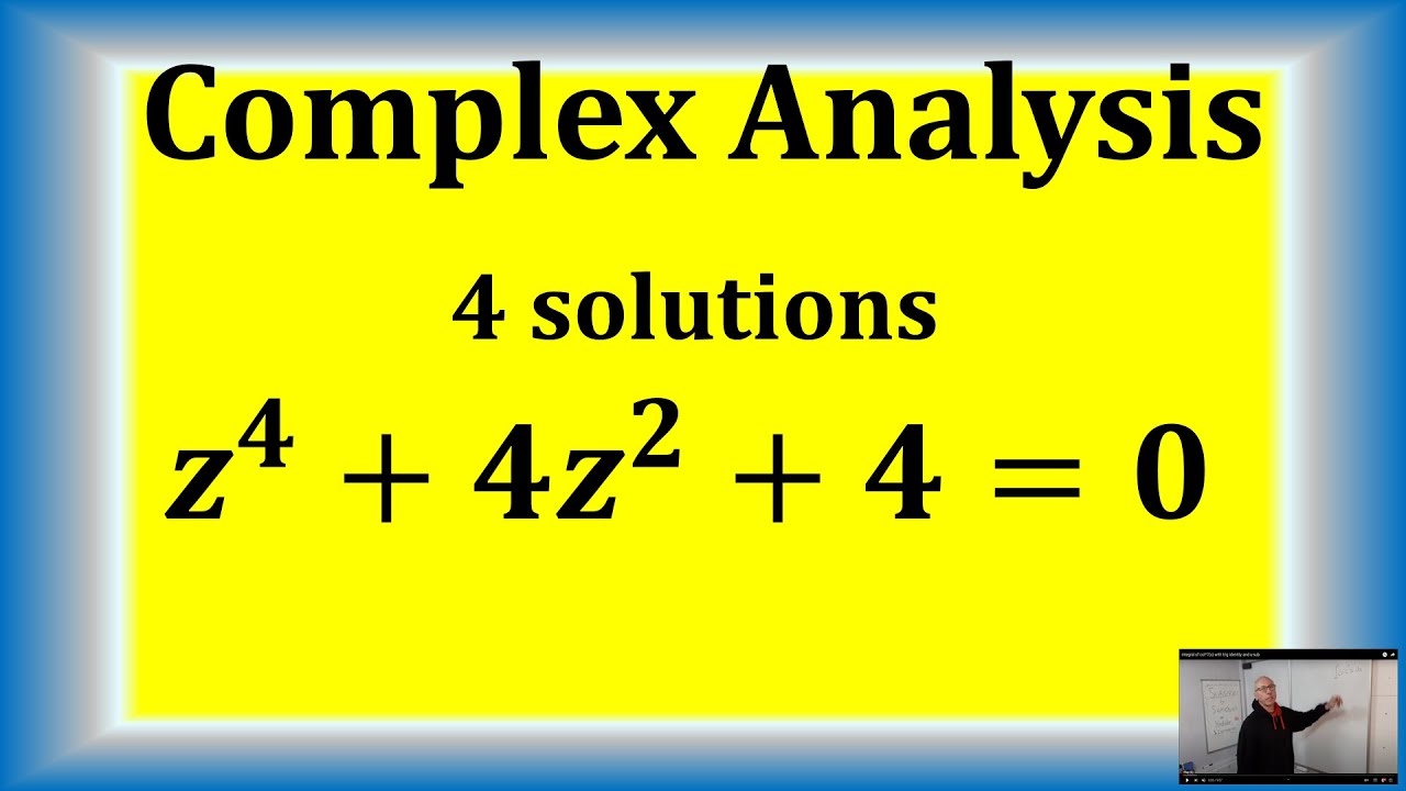 Solve a Complex Quartic - YouTube