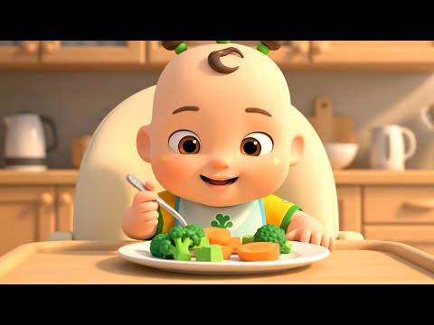 Yummy Eating Song 🍎 Fun Kids Song | Xavi and Anna Baby Songs