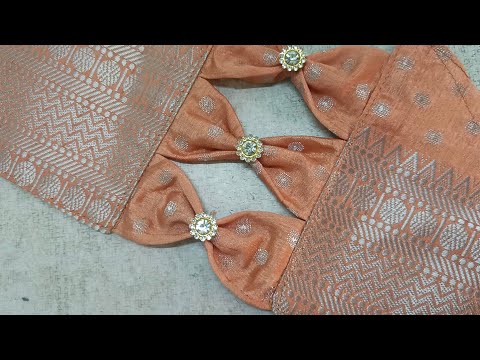 Most popular stylish chocolate model sleeve design cutting and stitching 