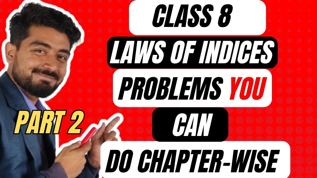 Class 8 Indices||Book Solution|| Part-2 - YouTube