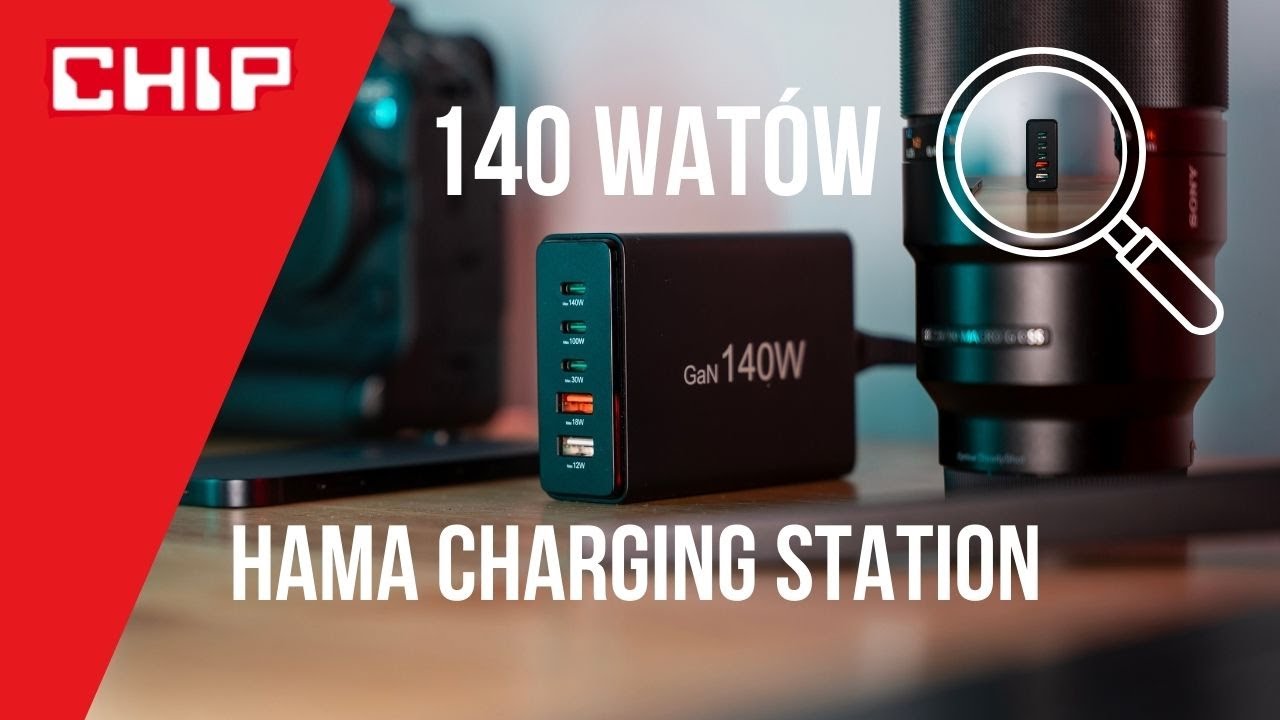 HAMA Charging Station - ładowanie 140 W z małej obudowy - YouTube