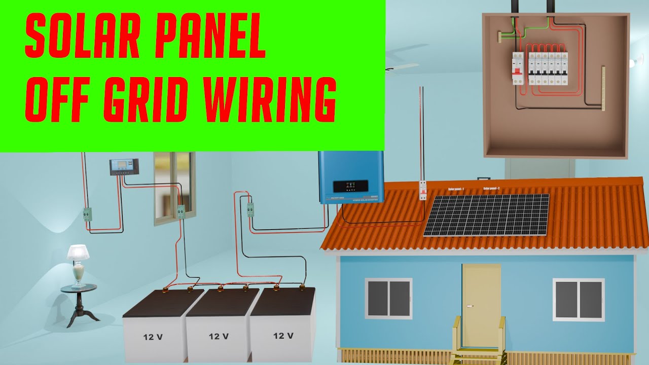 SOLAR Panel OFF Grid wiring detailed animation video. - YouTube