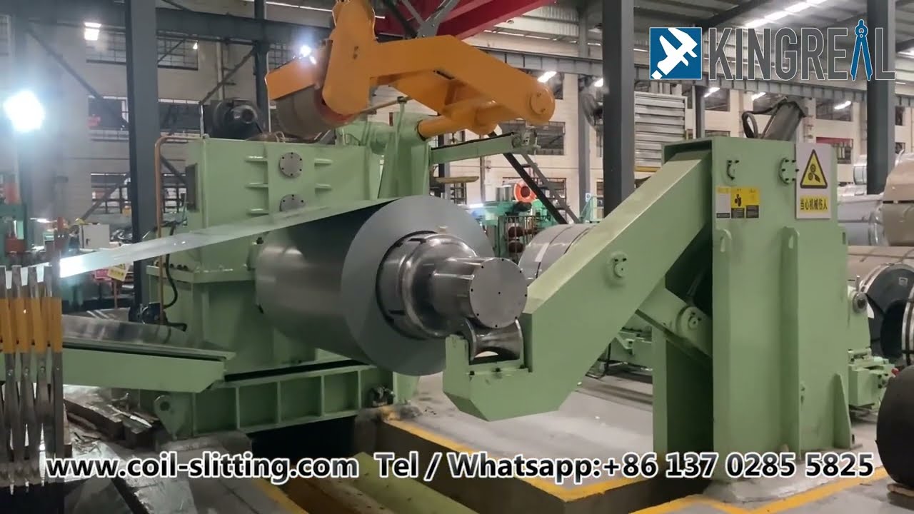 Coil Steel Protective Film Lamination Slitting Production Line - YouTube