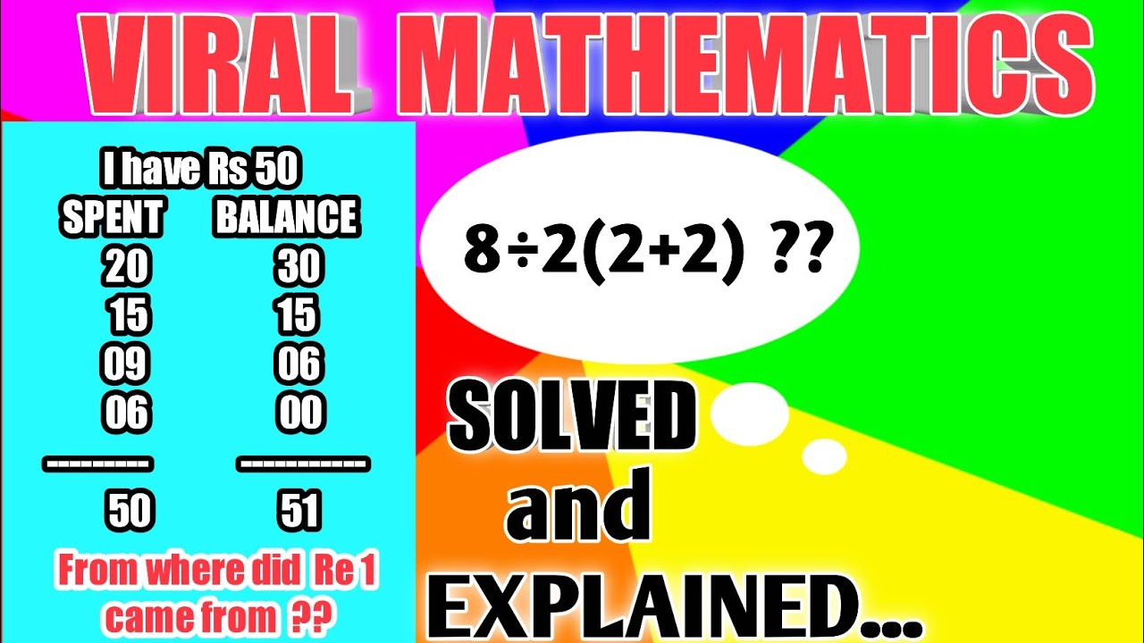 HOW TO SOLVE A VIRAL FACEBOOK RIDDLE|| LOGICAL PROBLEM - YouTube