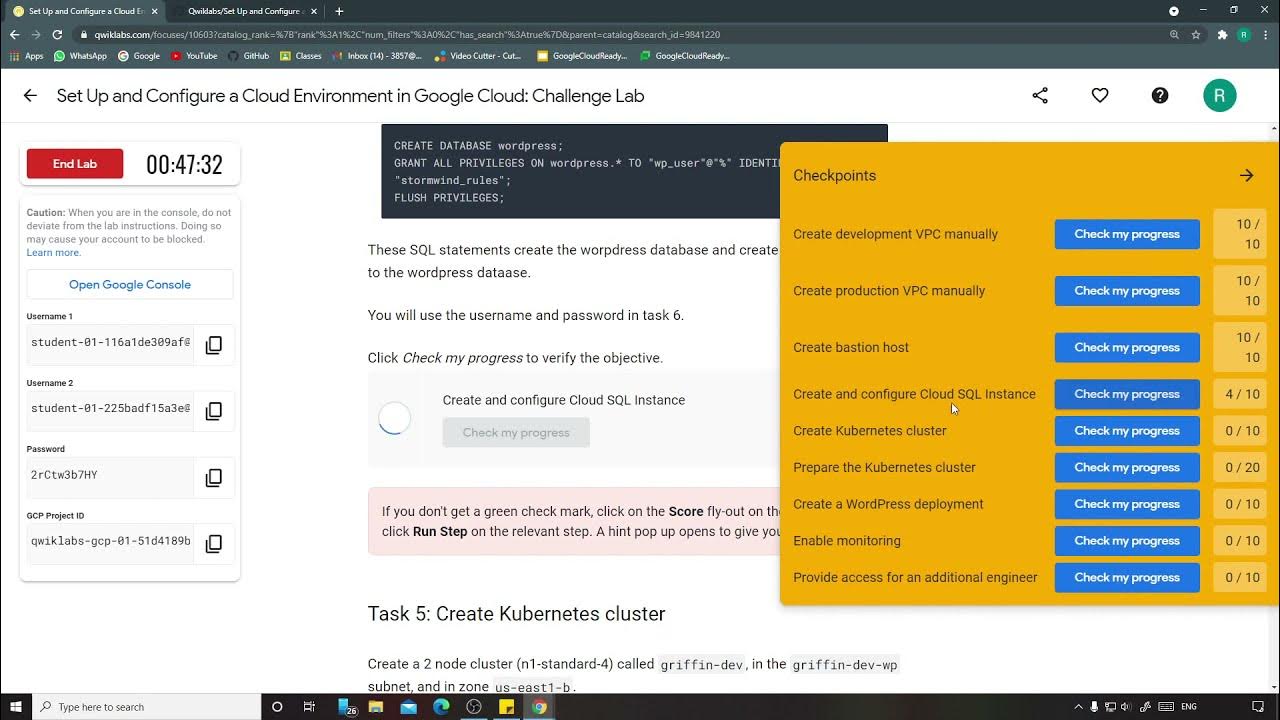 Set Up and Configure a Cloud Environment in Google Cloud Challenge Lab | Qwiklabs [GSP321] - YouTube