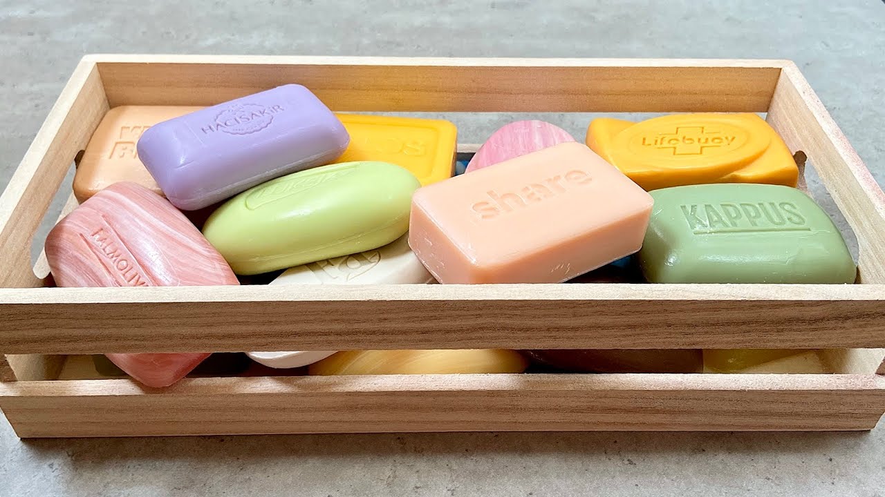 MEDITIEREN MIT SEIFE 🧡 ASMR crunch 💜 Сухое мыло АСМР - YouTube