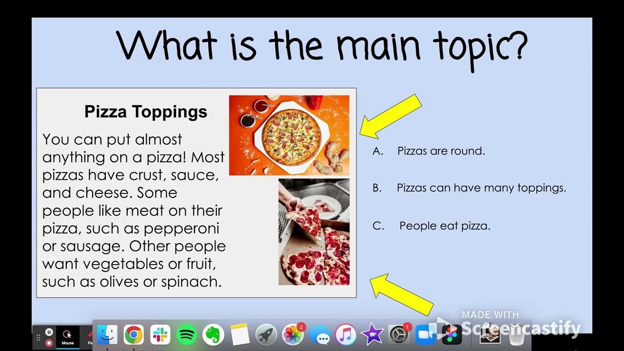 Finding the Main Topic Part Two - YouTube