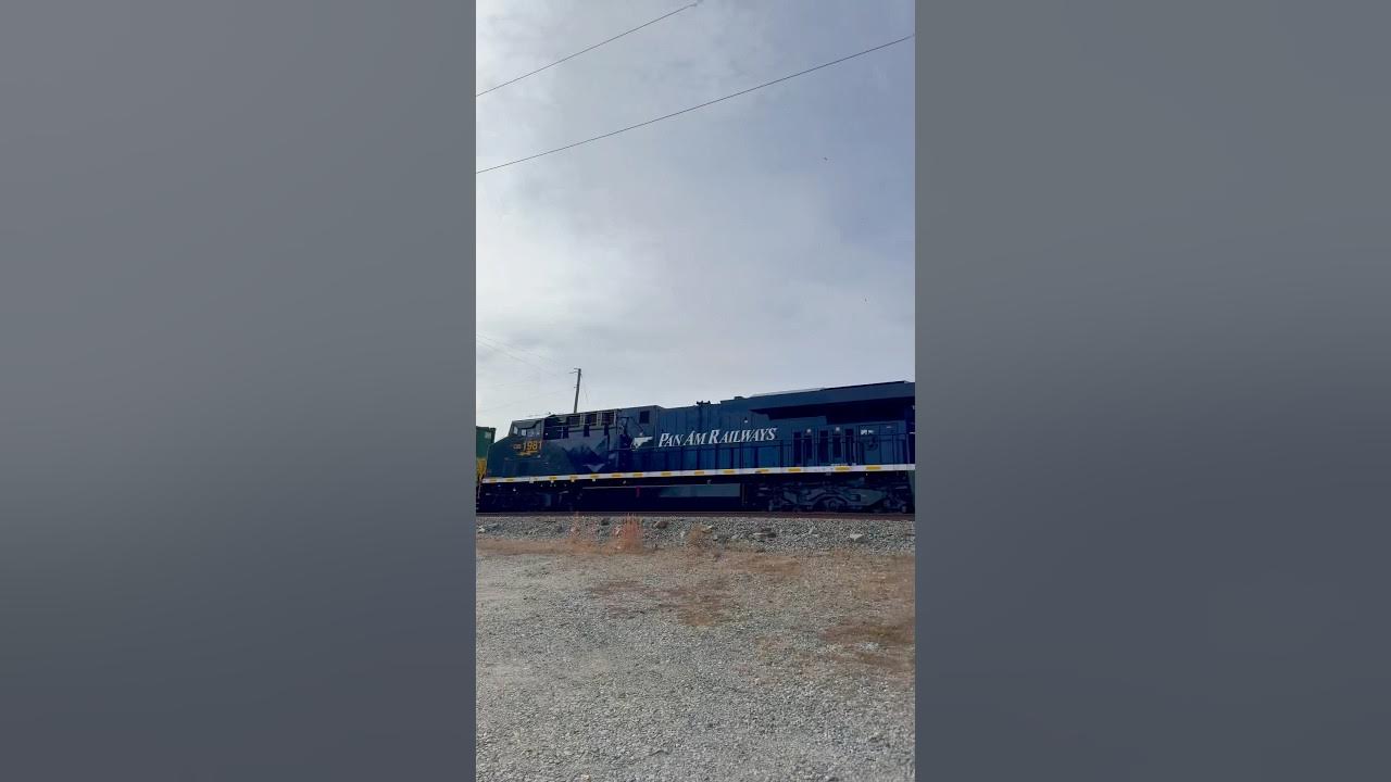 BRAND NEW CSXT #1981 “Pan Am Railways”’Heritage Unit! #fresh #heritage #unit #mullet #railfan # ...