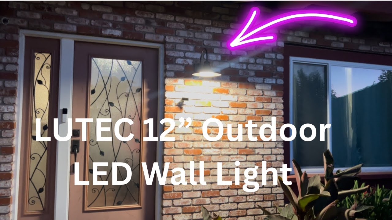 LUTEC 12” Outdoor LED Wall Light From Costco Installation #lutec # ...