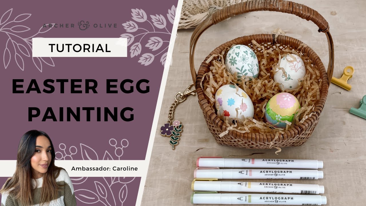 How To Decorate Easter Eggs with Paint Pens - YouTube
