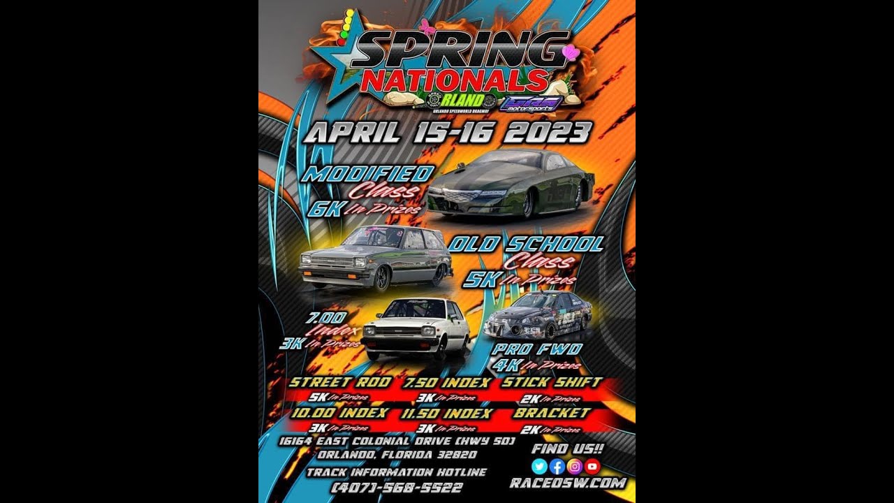 Spring Nationals 2023-Orlando Speedworld Dragway - YouTube