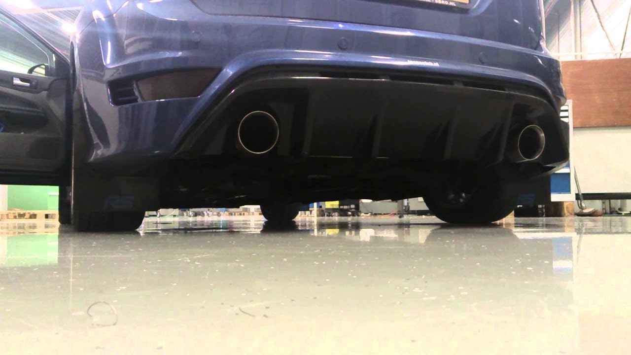 Ford Focus RS2 Downpipe, Decat en mongoose catback 3'' First Start ...