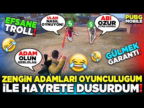 ZENGİN ADAMLARI OYUNCULUĞUM İLE HAYRETE DÜŞÜRDÜM!! 🤣 | PUBG MOBILE
