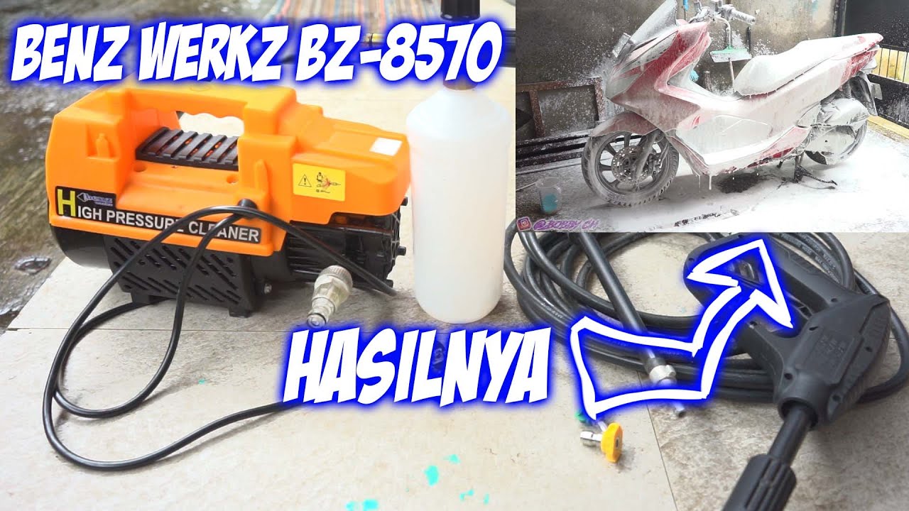 REVIEW JET CLEANER MURAH | BENZ WERKZ BZ-8570 | Modif Stick Gun Benz ...
