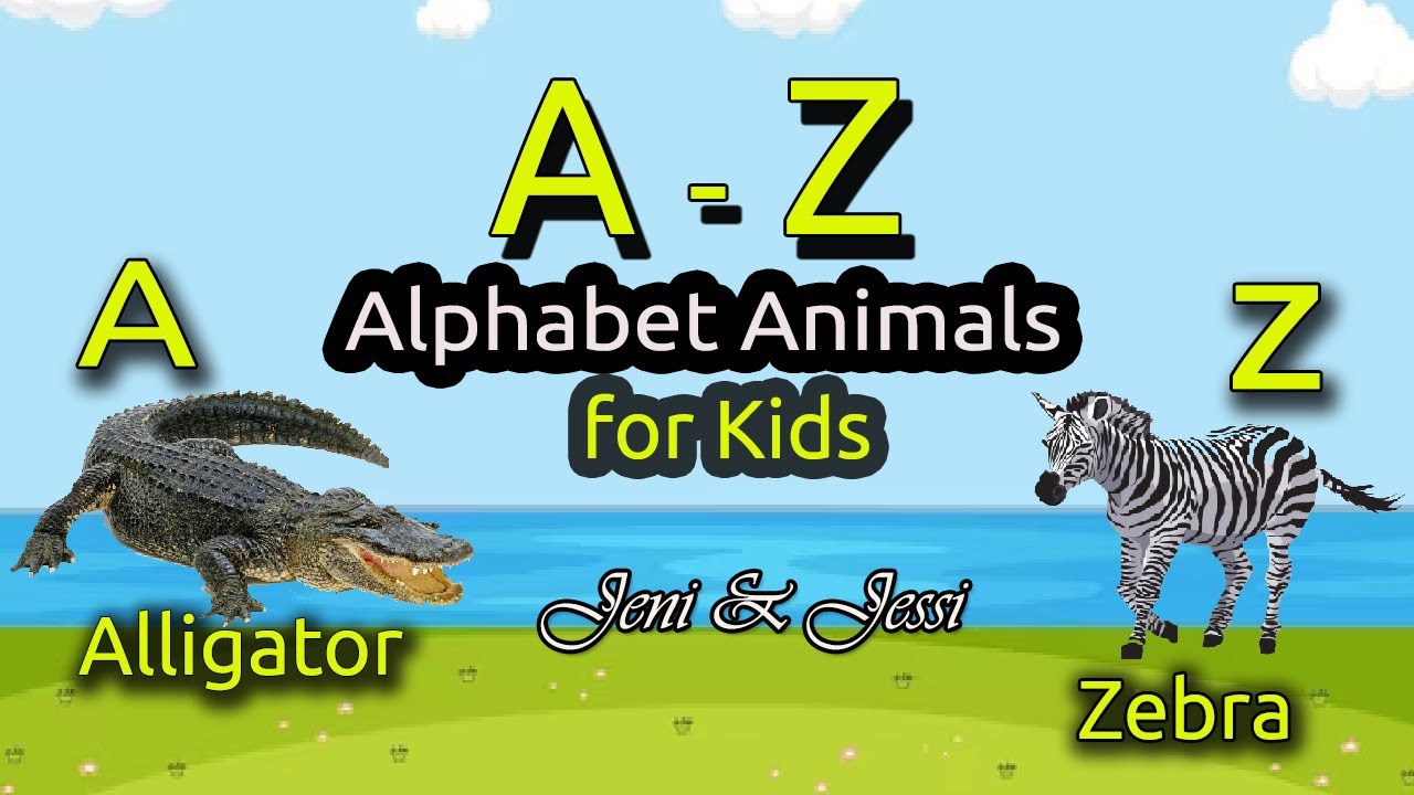 A-Z animals with Jeni and Jessi | animals in alphabetical order | A is ...