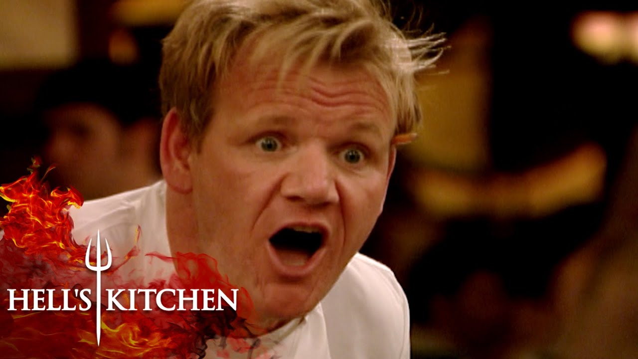 The Best Gordon Ramsay Voice Cracks | Hell's Kitchen - YouTube
