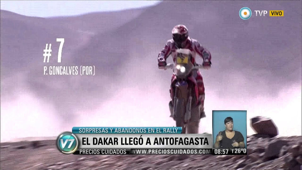 Visión 7 - Dakar 2015: El Rally llegó a Antofagasta - YouTube