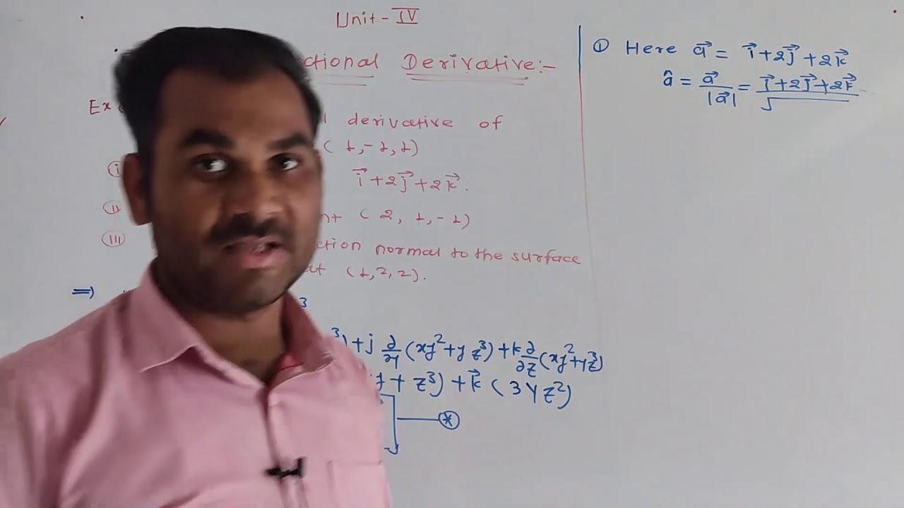 Differential Calculus Directional Derivative Youtube
