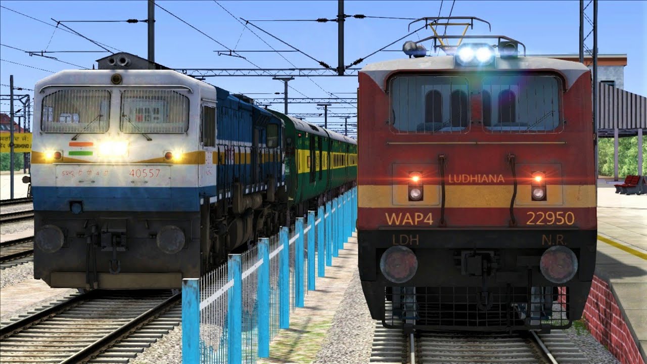 Back to Back Three Trains Overtaking MALWA EXPRESS at Sirhind Junction ...
