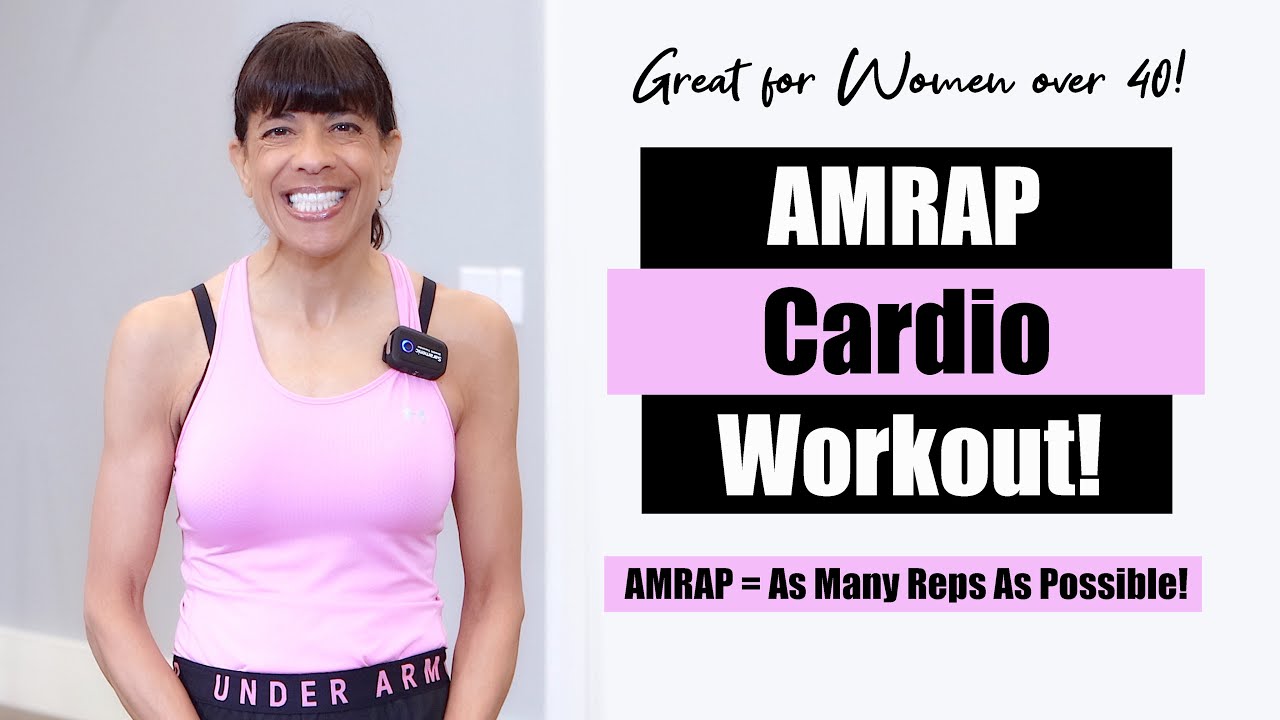 Cardio Workout | AMRAP | At Home | For Women over 40! - YouTube