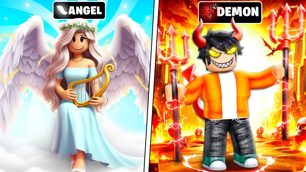 ANGEL vs DEMON in Roblox! - YouTube